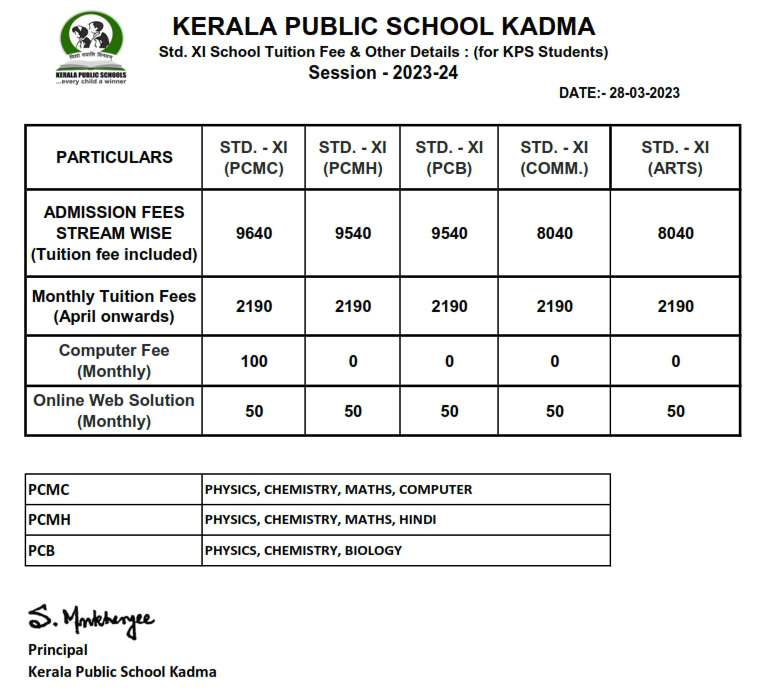 kadma.keralapublicschooltrust.com » Std. XI Admission Details 2023-24